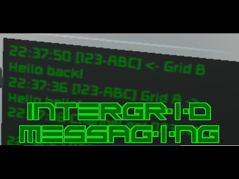 Space Engineers - Intergrid Messaging Demo - YouTube