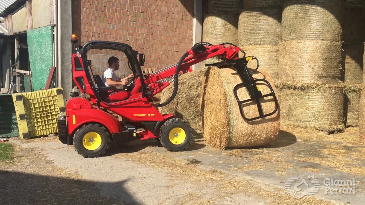 Gianni Ferrari Turboloader compact articulated loader with round bale ...