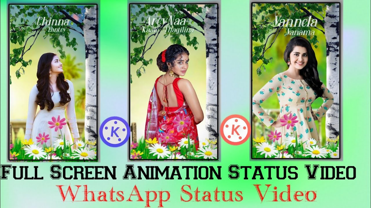 Full Screen Animation Status Video Kinemaster Editing 2023 # ...