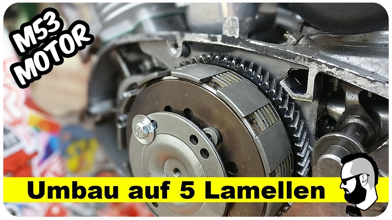 Simson M53 Motor: Kupplung umbauen auf Tellerfeder - YouTube