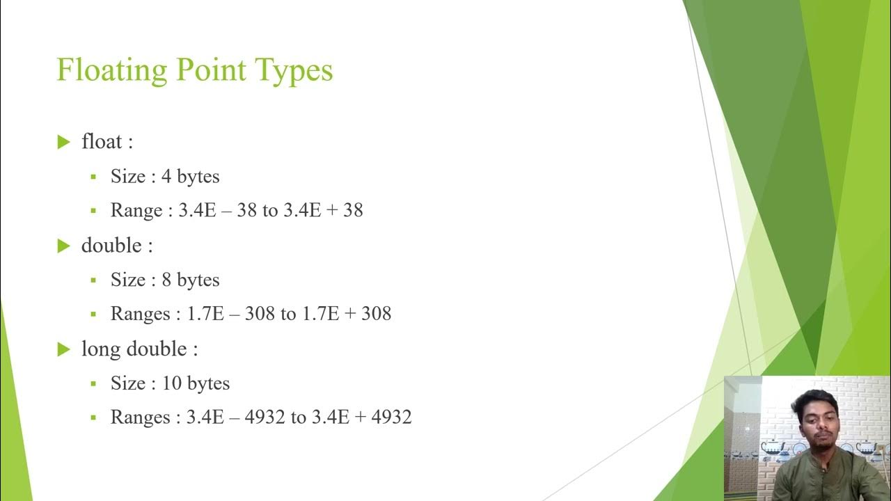 DataTypes of C programing - YouTube
