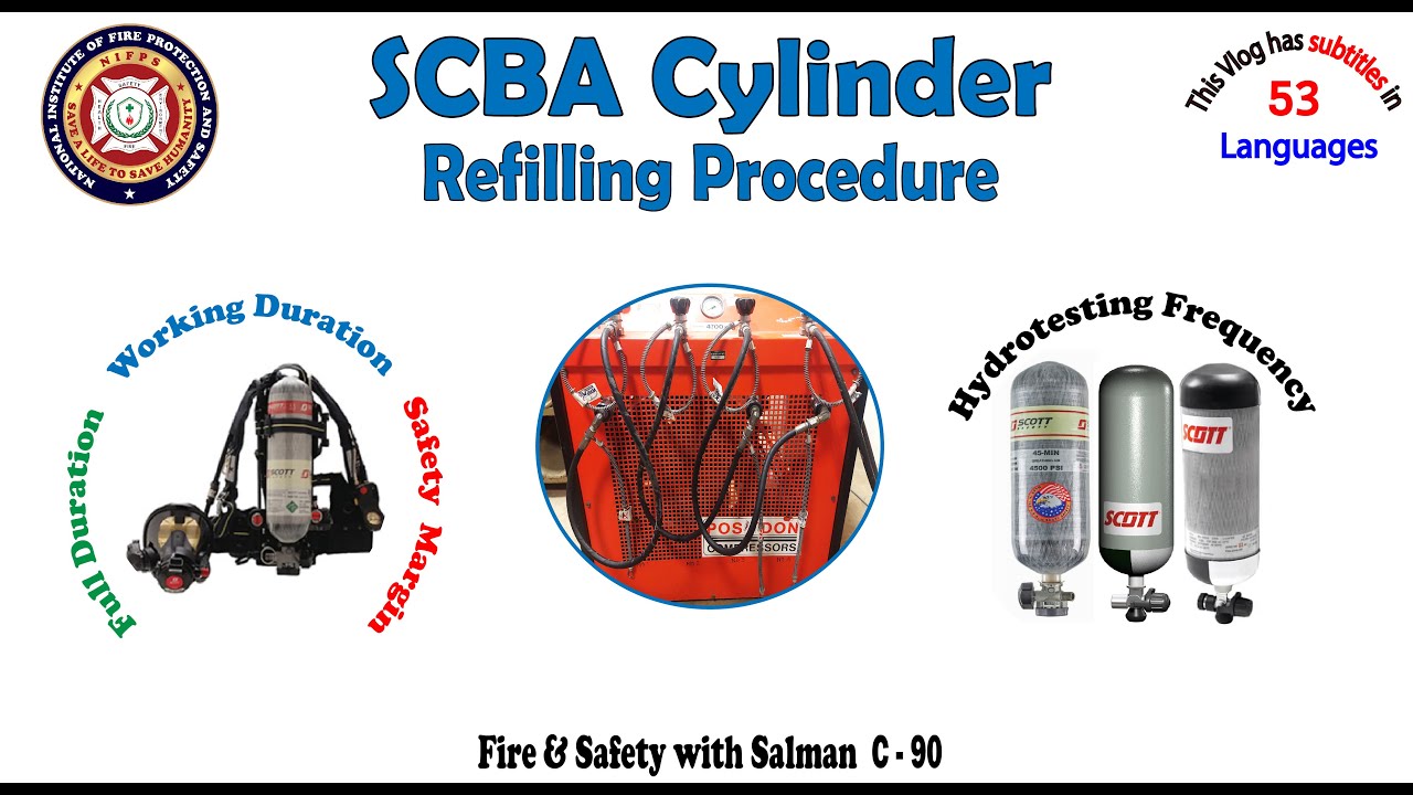 SCBA Cylinder Refilling Procedure - YouTube