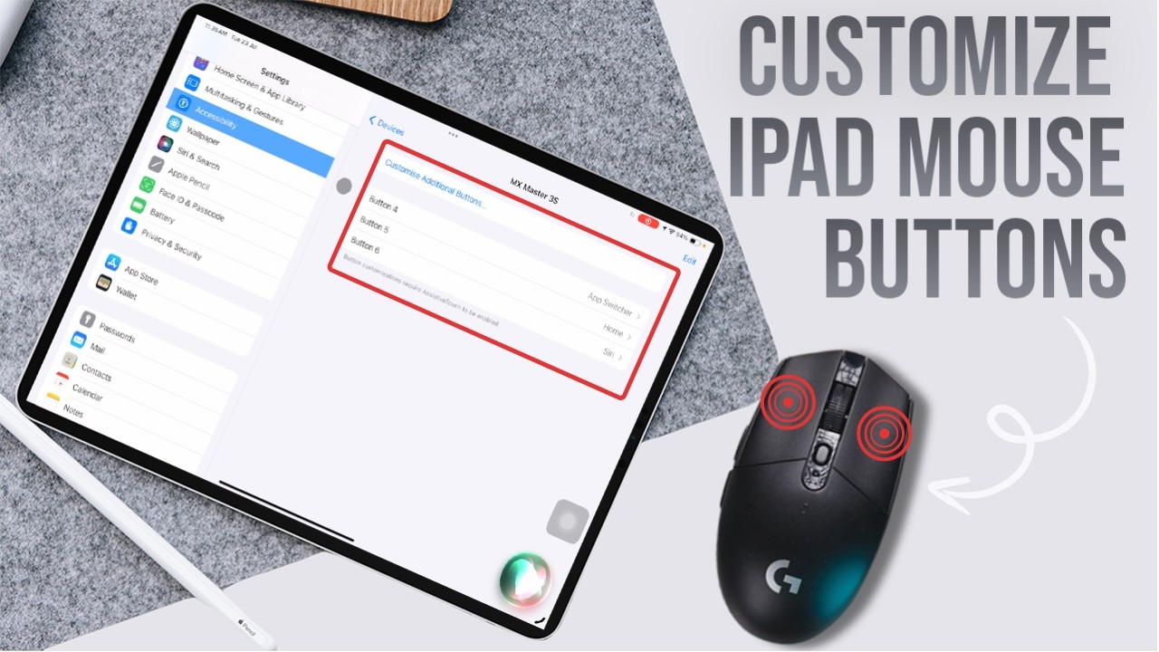 Customize iPad Mouse Buttons Complete Tutorial - YouTube