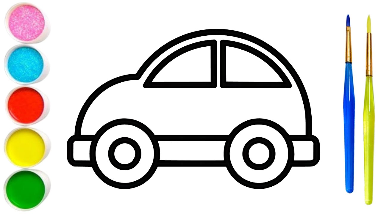 How to Draw Cute Car, Step by Step, Drawing for Kids, Drawing ...