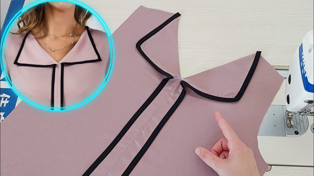 🌺 Basic Method for Sewing a Beautiful Neck Design , Try it now !! - YouTube