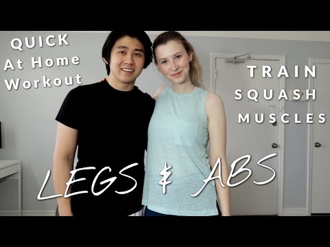 10 Minute At Home Squash Workout | Lunges, Squats, and Abs - YouTube