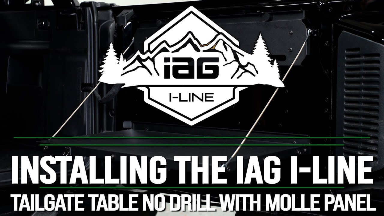 Installing The IAG I-Line Tailgate Table No Drill with Molle Panel for ...