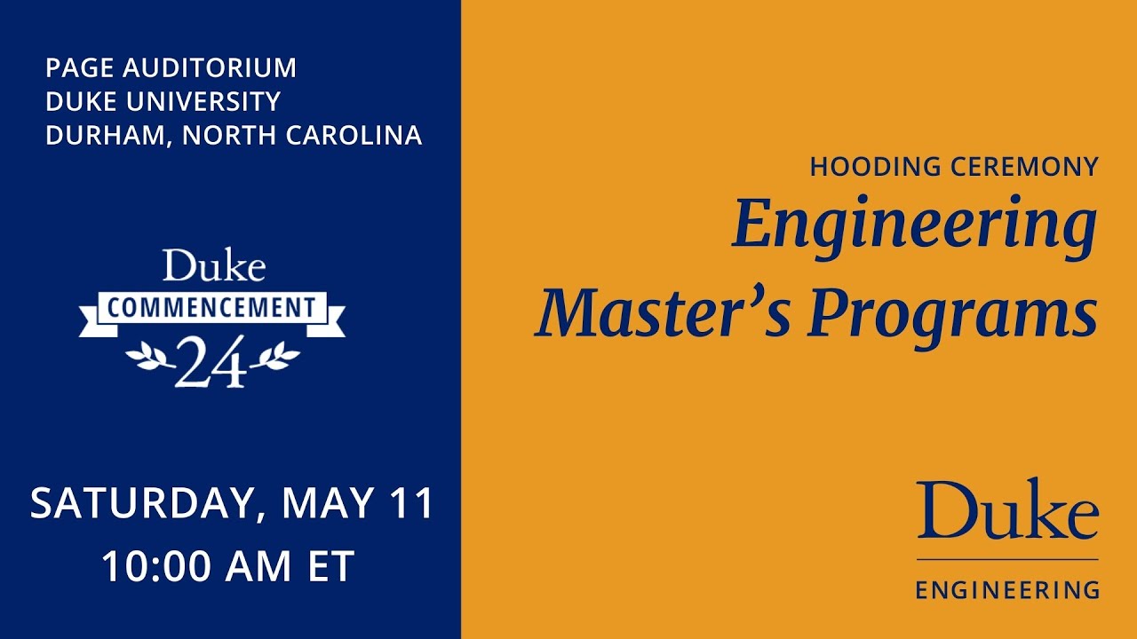 2024 Engineering Master's Programs Hooding Ceremony - YouTube