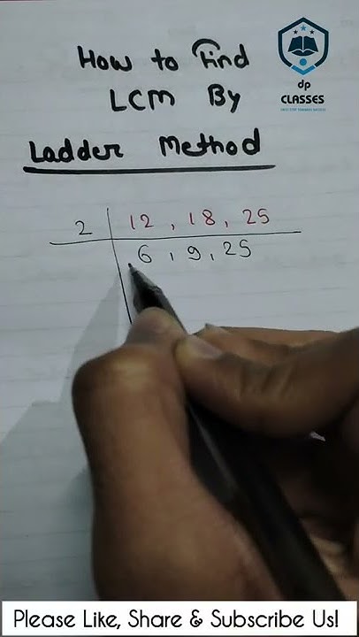 How To Find LCM By Ladder Method #shorts - YouTube