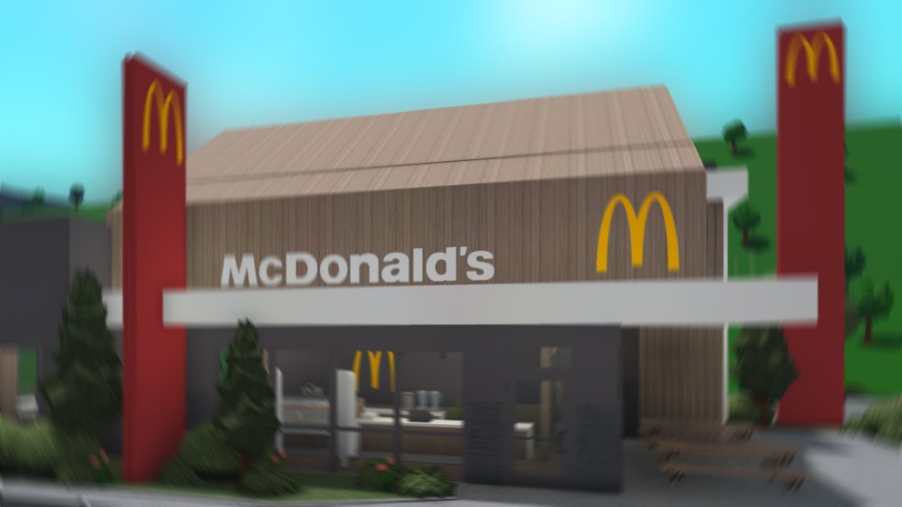 Building a McDonald's in Bloxburg - YouTube