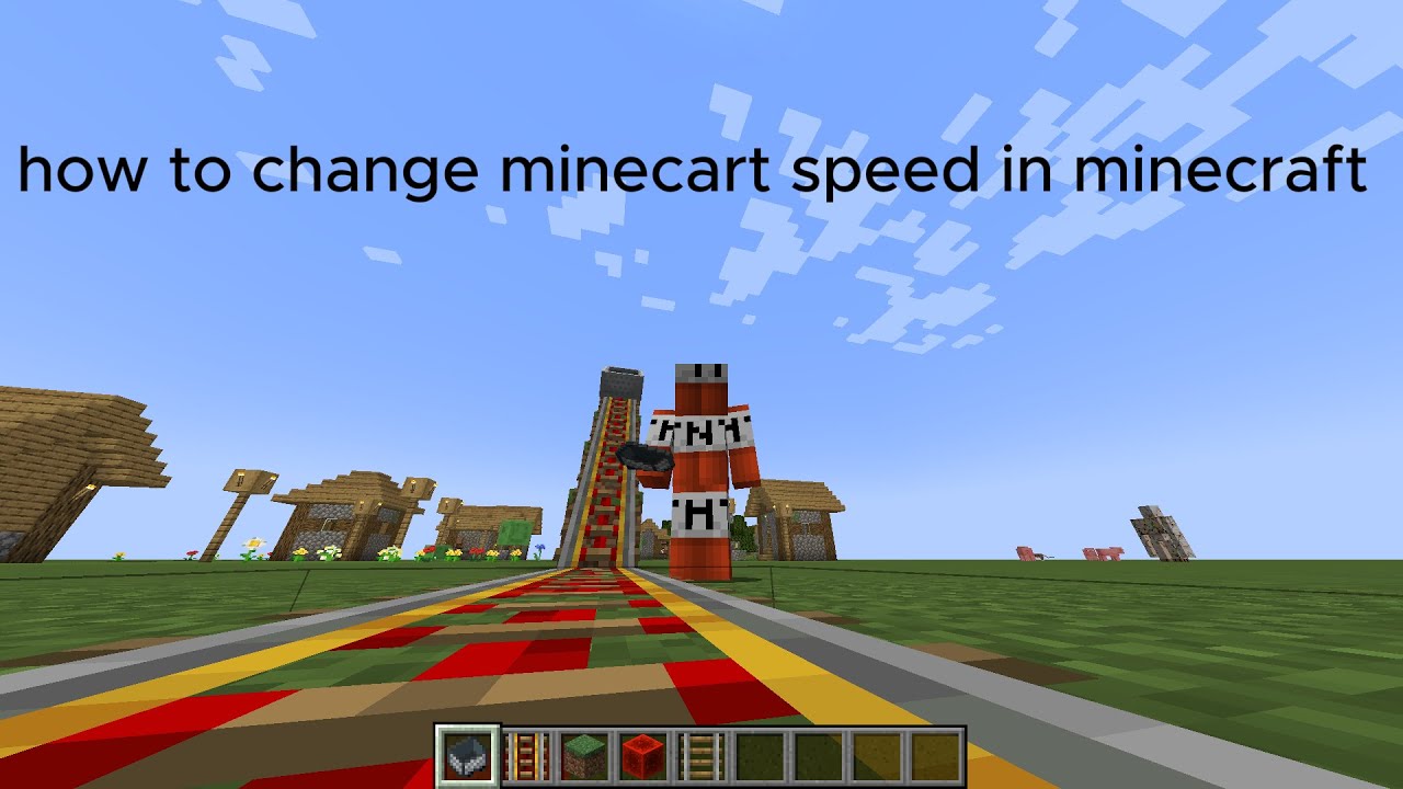 how to change minecart speed in minecraft #shorts - YouTube