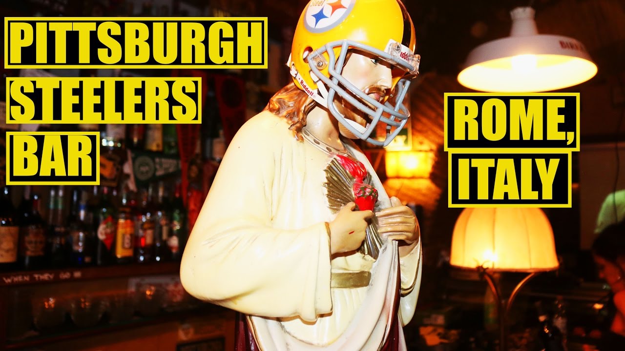 Pittsburgh Steeler Bar - Rome, Italy - YouTube
