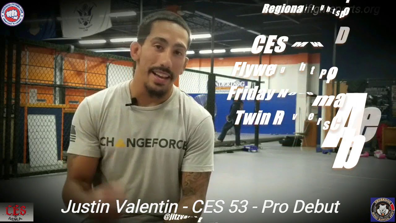 Justin Valentin - CES MMA Pro Debut - Interview with ...