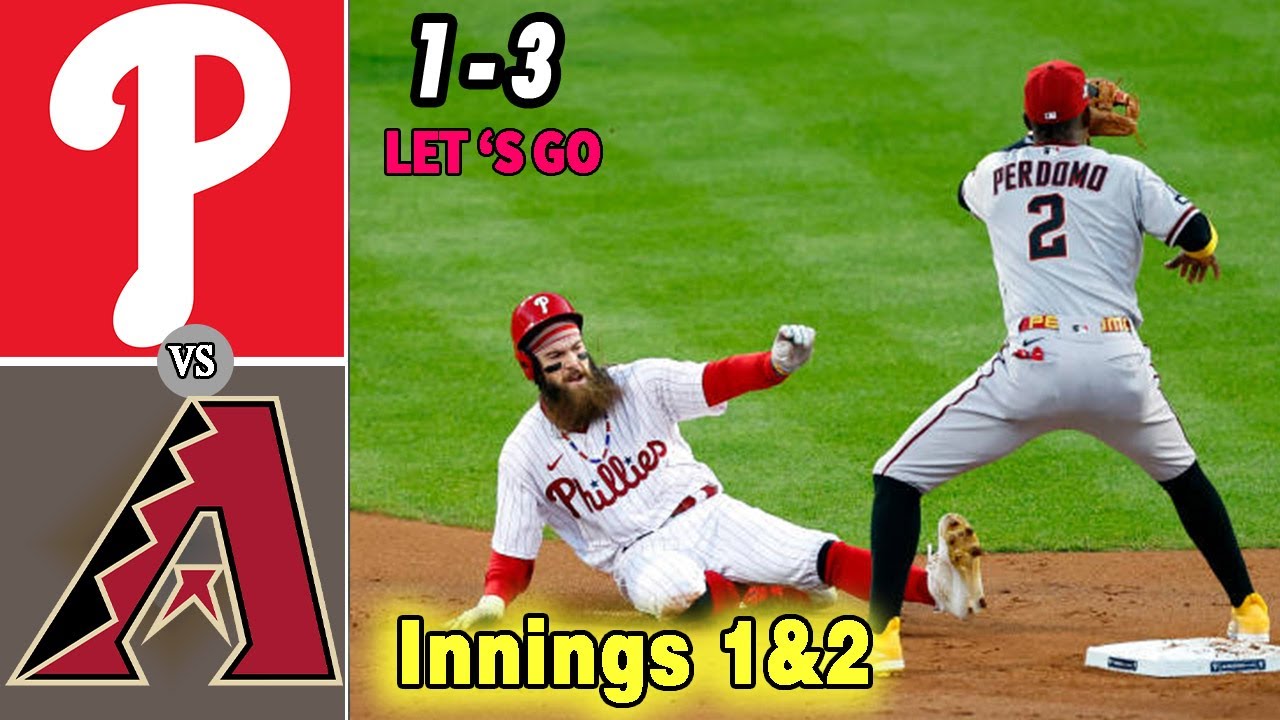 Diamondbacks vs Phillies NLCS GAME 6 (Innings 1&2) Highlights | MLB ...