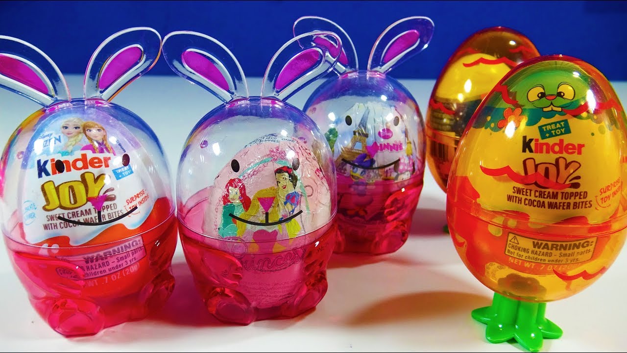 Rabbit Carrot Egg Toys Frozen Kinder Joy Surprise Egg Disney Princess ...