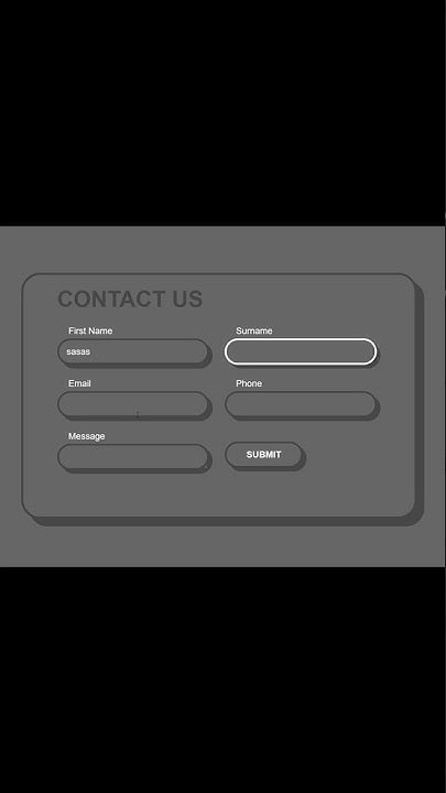 coding contact form #html #css #shorts - YouTube