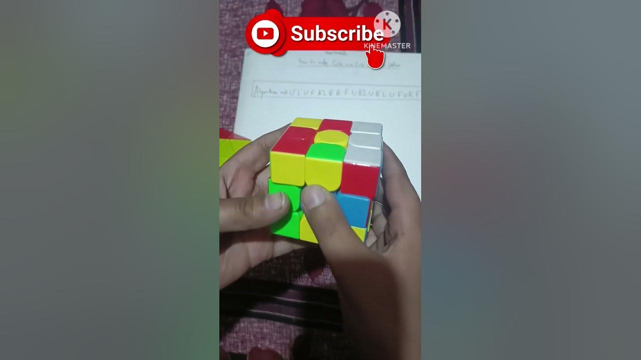 How to make cube in a cube in a cube pattern on rubix's cube #shorts #cubing - YouTube