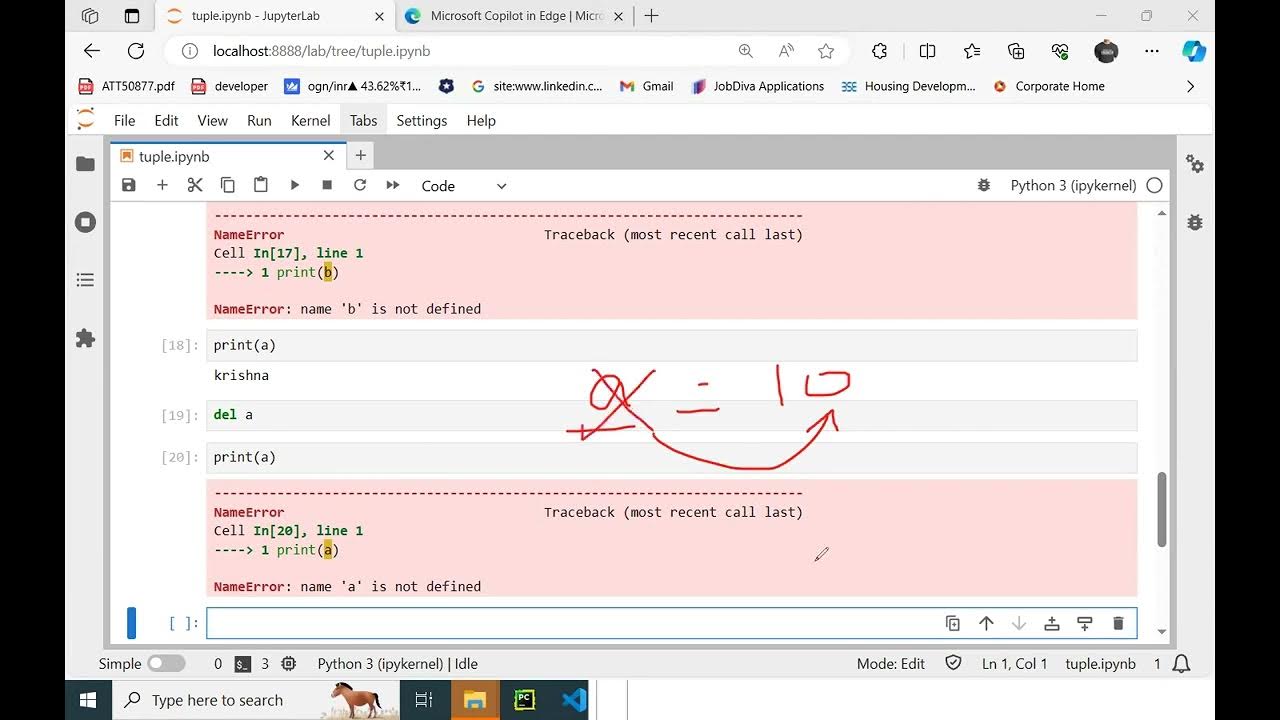 Python tuple Introduction, interpreter implementation of python introduction Part 2 - YouTube