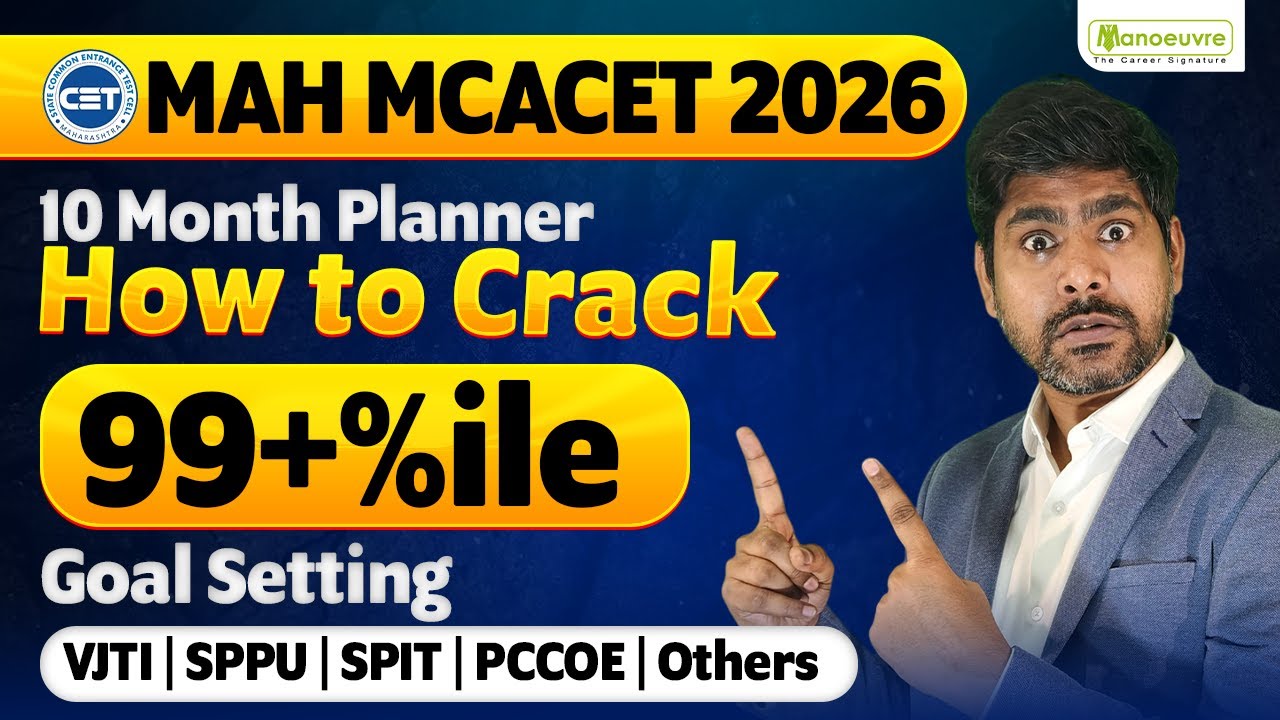 How To Crack MAH MCACET 2026? |VJTI | SPIT | SPPU | PCCOE | Preparation ...