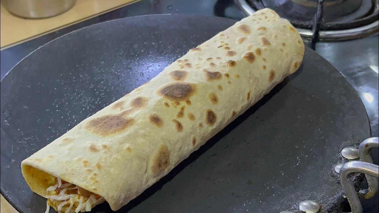 Sudh Desi Homemade Aata Roti Paneer Frenkie | Indian Street Food - YouTube