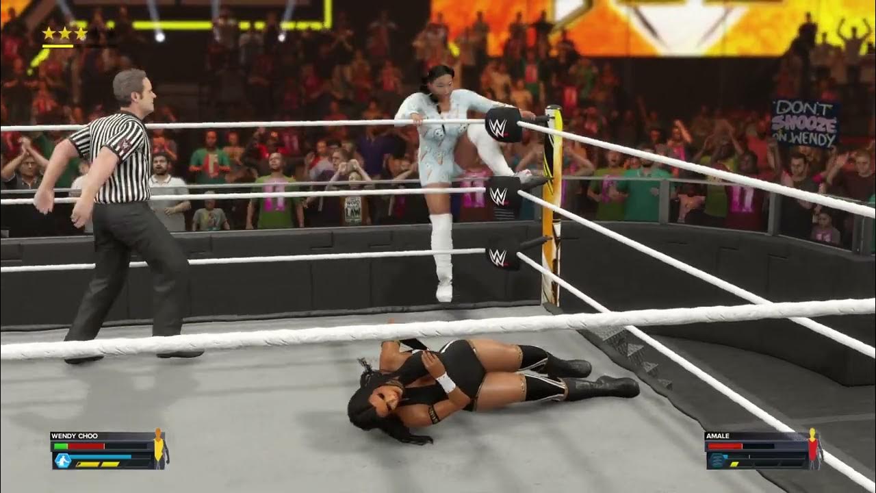 WWE 2K23 NXT MITB Qualifying Match Wendy Choo vs Amale - YouTube