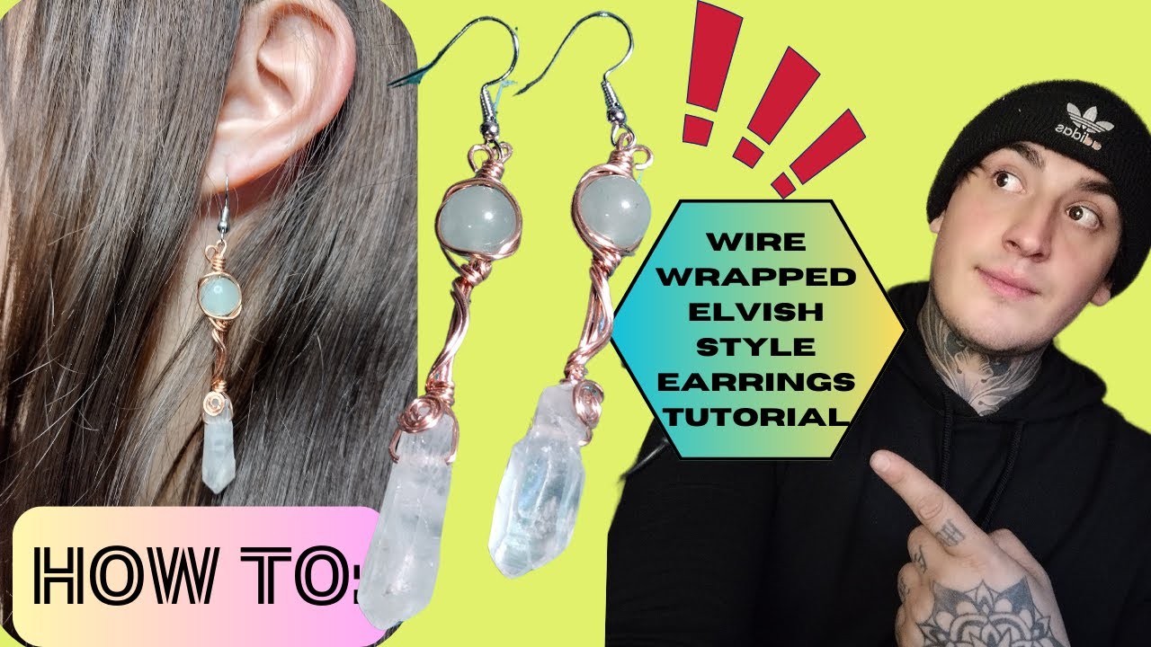 How To: Wire Wrapped Elvish Style Earrings Tutorial - YouTube