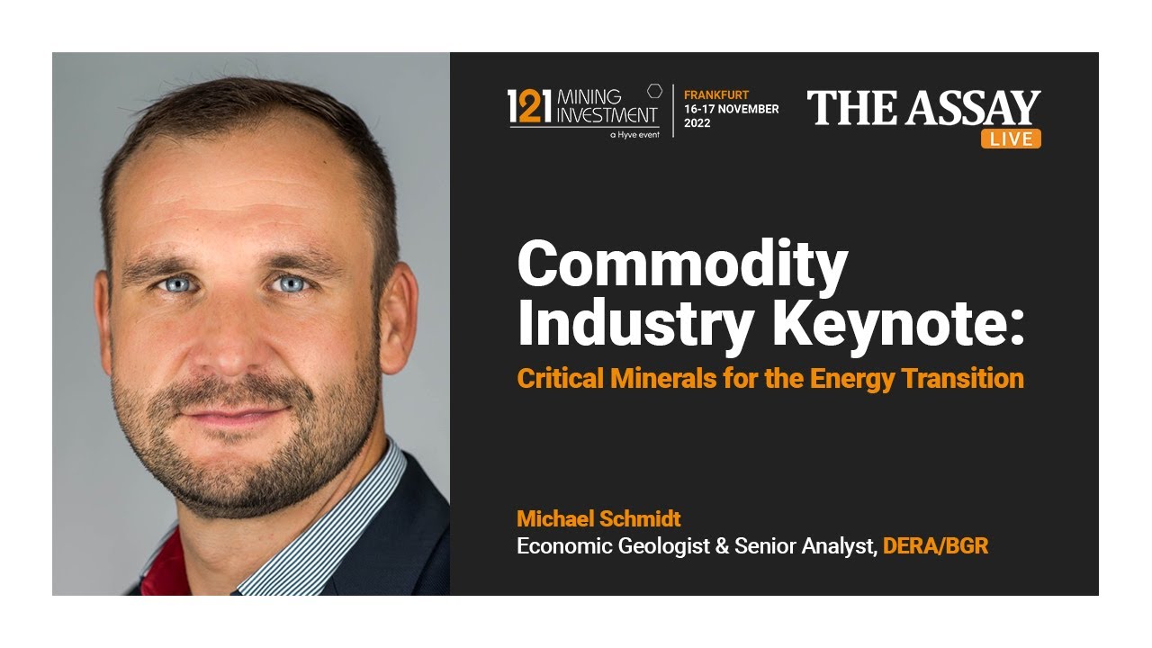 Commodity Industry Keynote: Critical Minerals for the Energy Transition ...