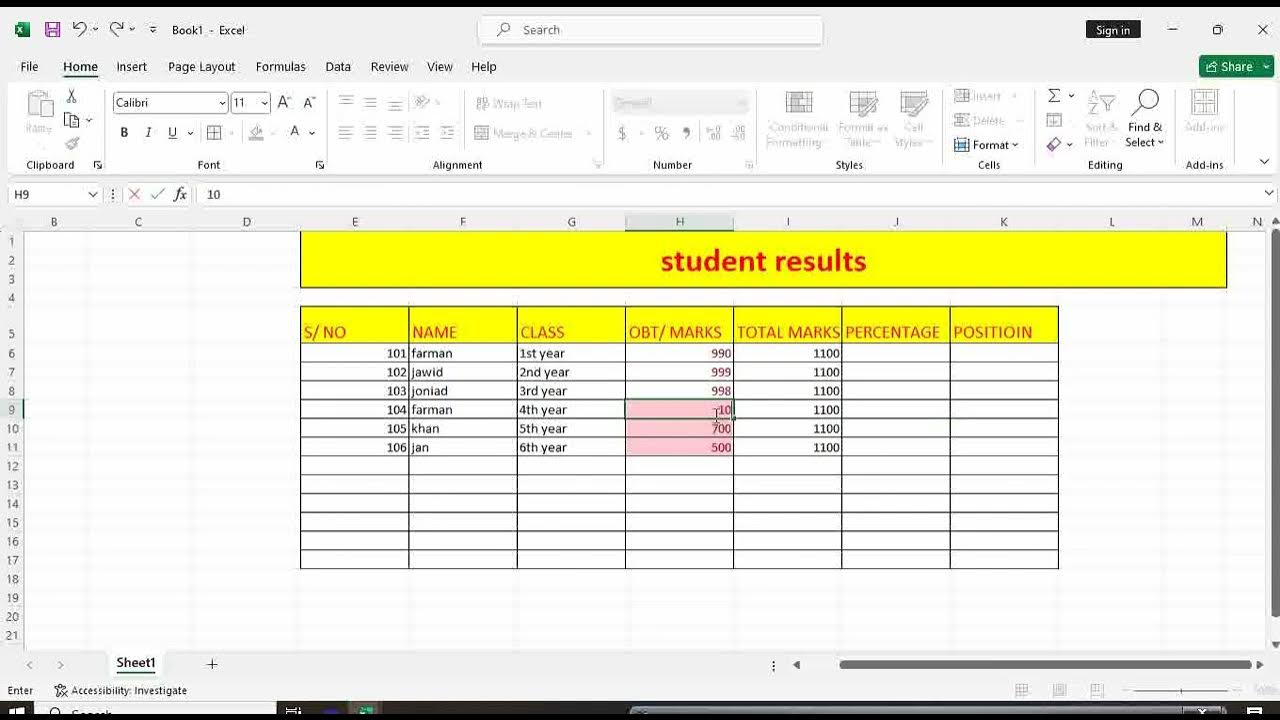 MS Excel Basic MS Excel very easy - YouTube