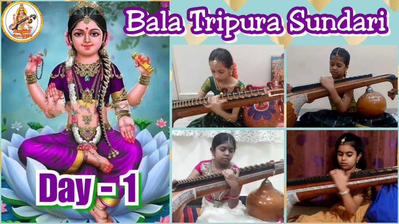 Sundari Tripura Sundari song on Veena | Divyasai Veena Institute ...