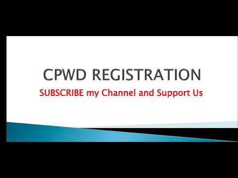 Important Information Video || CPWD registration process - YouTube
