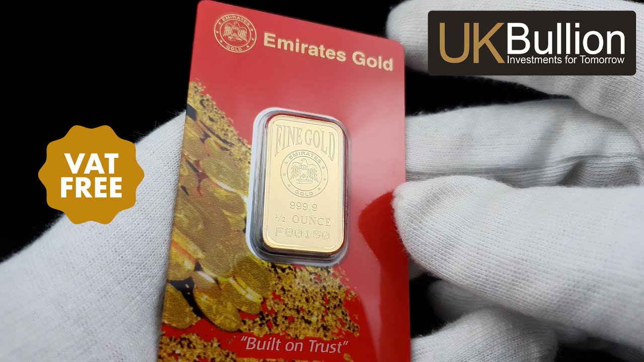 1/2oz Emirates Gold Bar In Certified Blister I Buy Now - YouTube