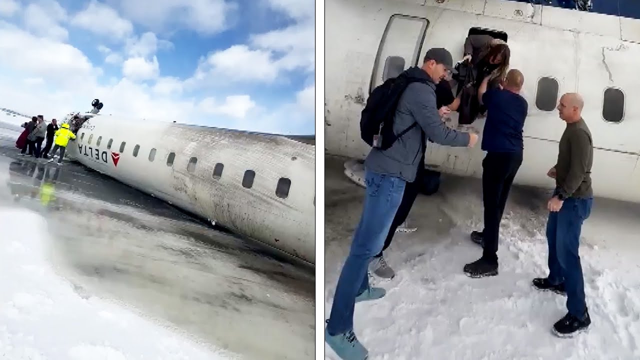 Passenger on Flipped Delta Plane Speaks Out After Crash - YouTube