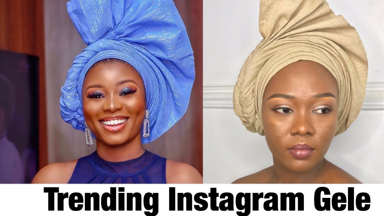 Simple Gele Tutorial for Church | Fan Gele | Instagram trending Gele ...