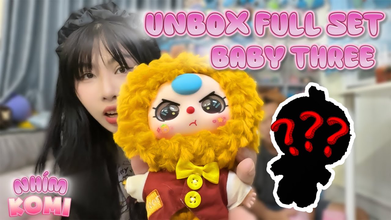 NHÍM KOMI LẦN ĐẦU UNBOX FULL SET BABY THREE NGHỀ NGHIỆP MƠ ƯỚC, XEM BÊN ...