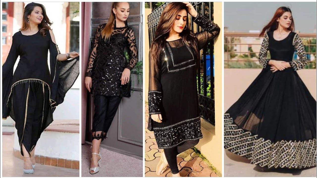 Latest Outstanding Black color Dress Design Collection || - YouTube