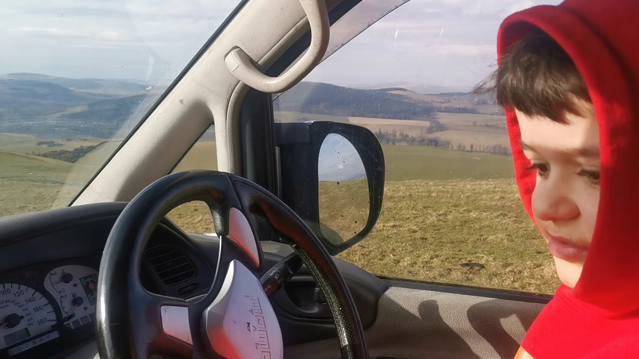 The start of our Mitsubishi Delica Journey, 9 year old driving. - YouTube