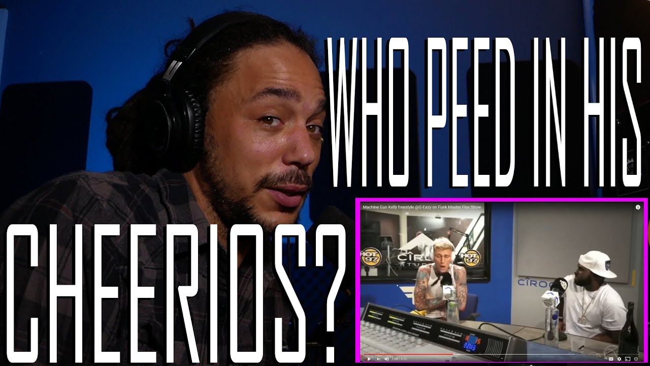 Machine Gun Kelly freestyle Funk Master Flex Show [ REACTION ] - YouTube