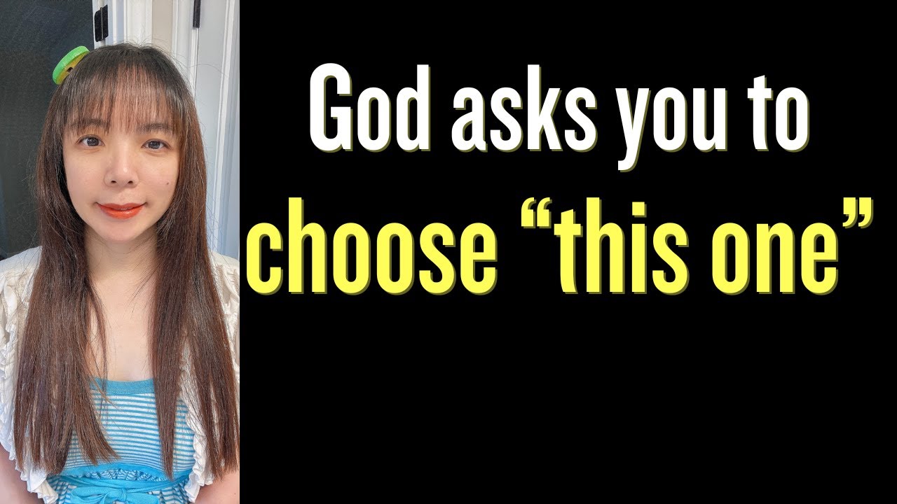 God asks you to choose "THIS ONE." #propheticword #wordofgod # ...