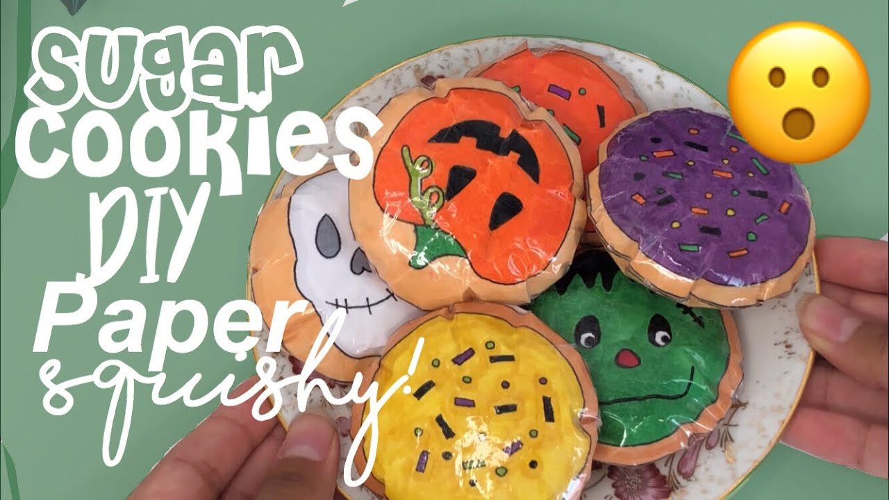 HALLOWEEN SUGAR COOKIES PAPER SQUISHY TUTORIAL YouTube HALLOWEEN SUGAR COOKIES PAPER SQUISHY TUTORIAL YouTube
