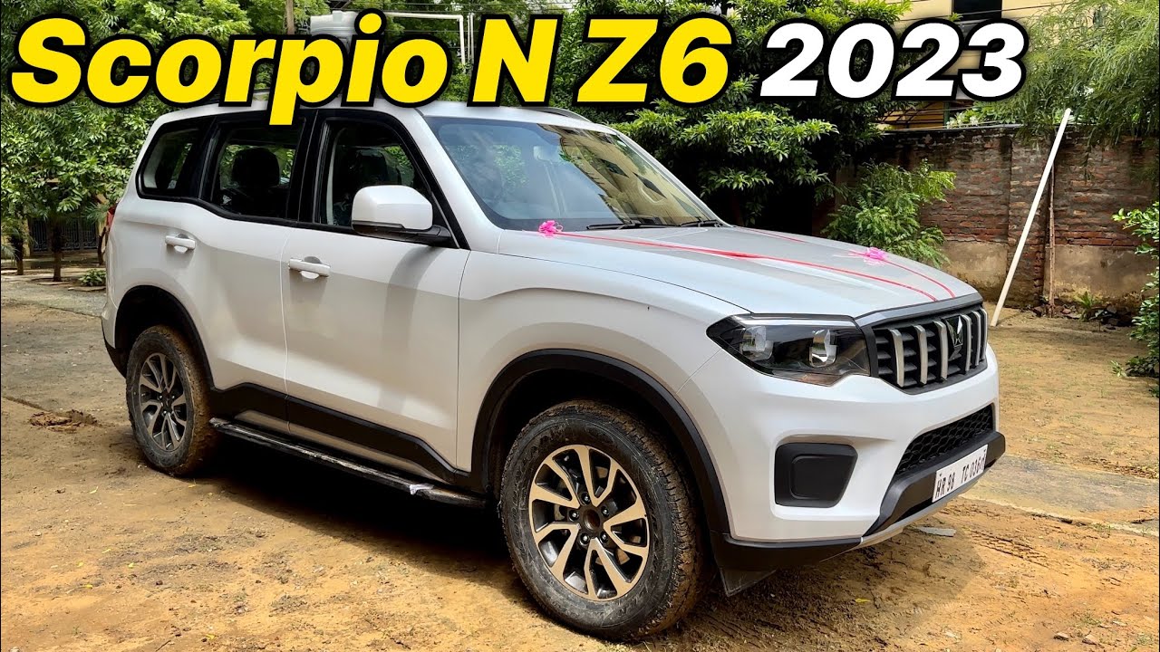 Mahindra scorpio n z6 | White colour | Interior | Hindi review | Automatic | 2023 | - YouTube