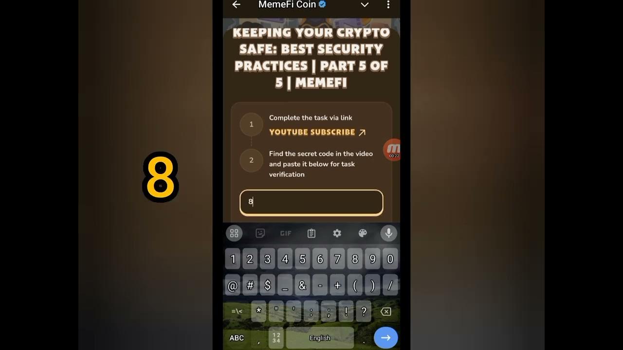 Keeping your crypto safe: Best security practices | Part 5 of 5 | Memefi code - YouTube