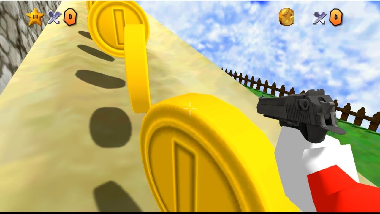 Super Mario 64 but with guns - YouTube