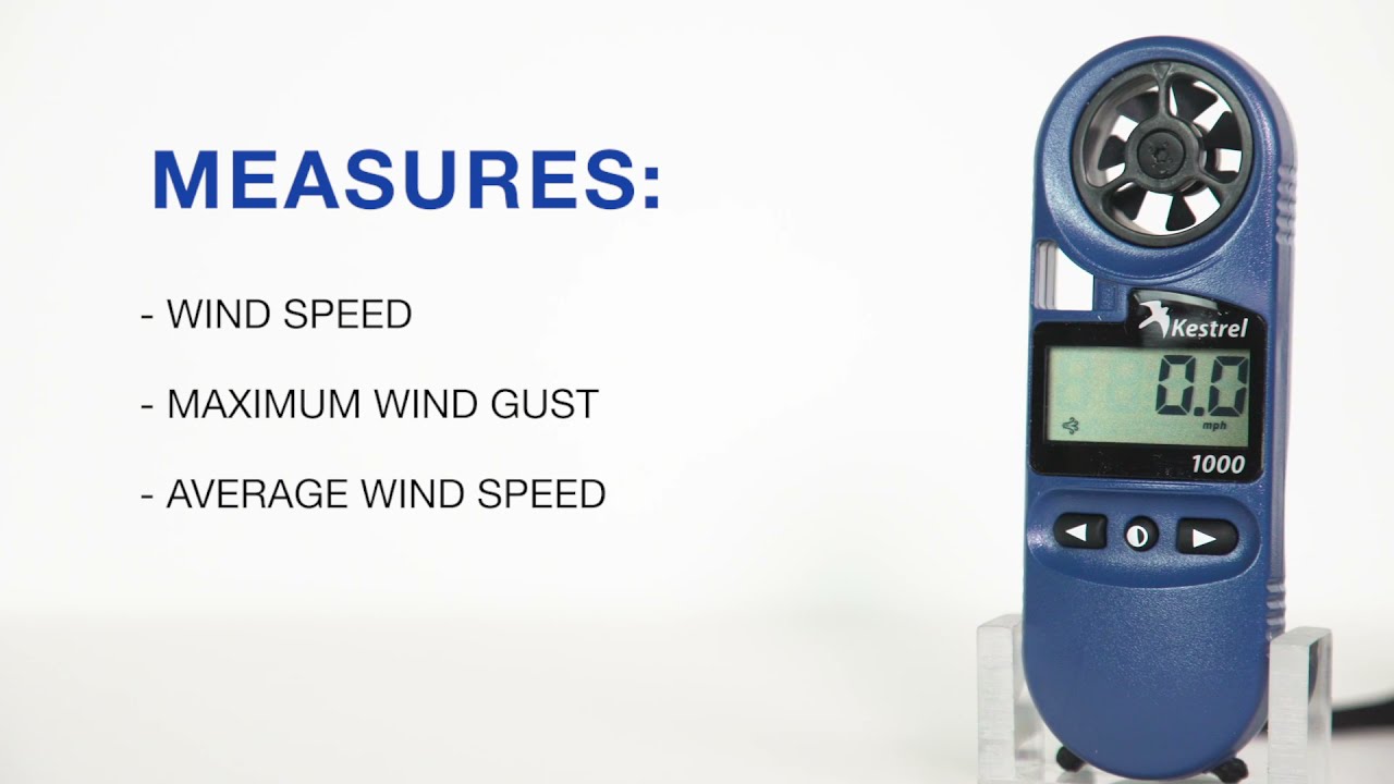 Extreme Meters Kestrel 1000 Wind Meter (Anemometer) - YouTube