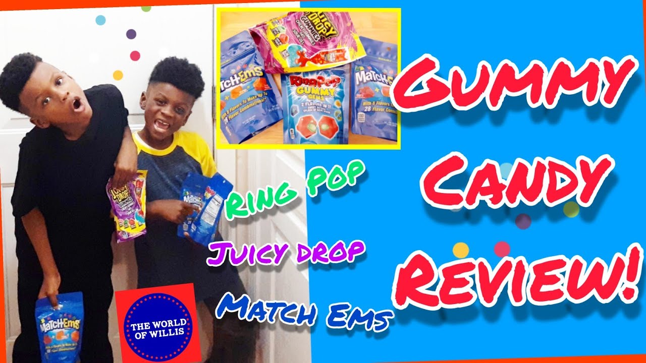 Gummy Candy Review!- Juicy Drop Gummies, Ring Pop Gummy Gems, & Match ...