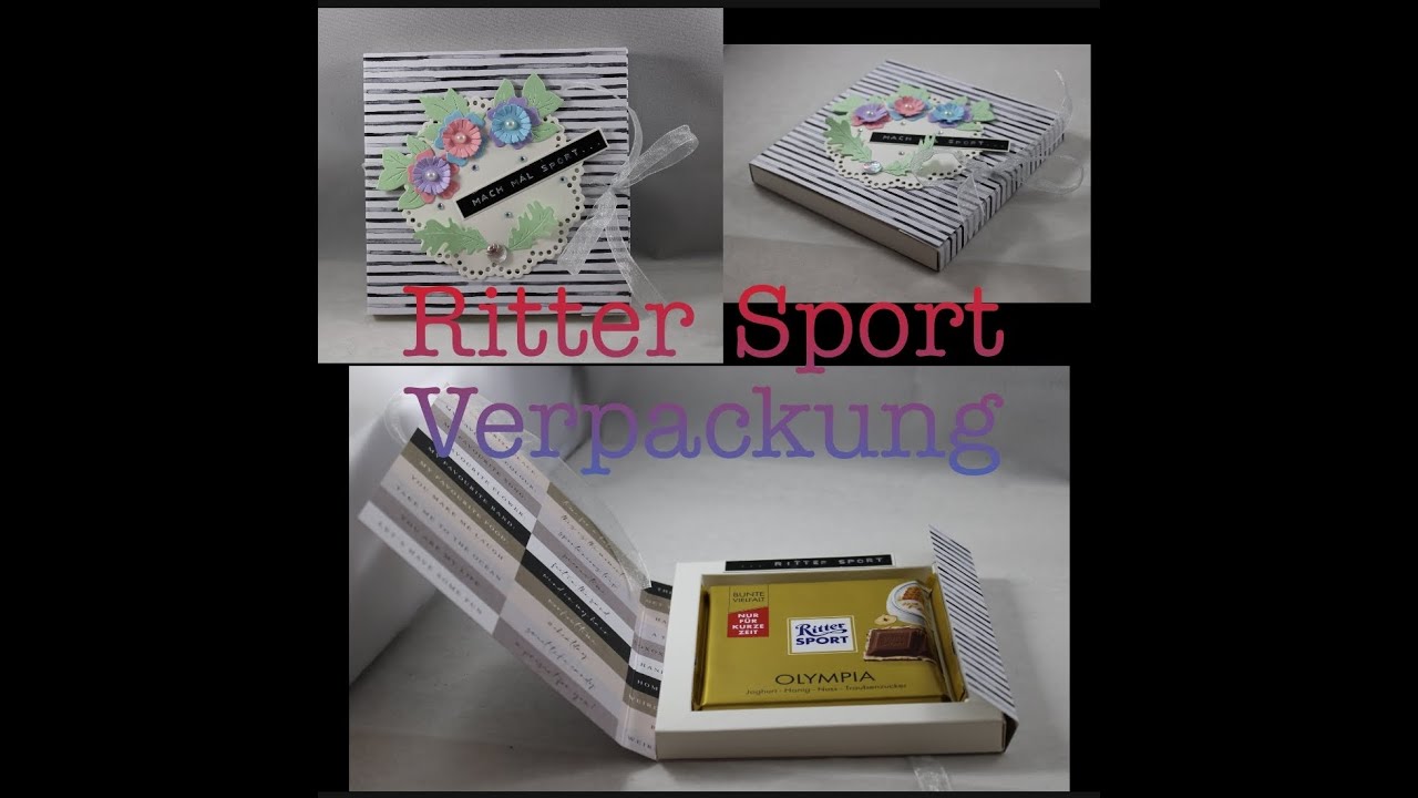 *Tutorial* Ritter Sport Verpackung - YouTube