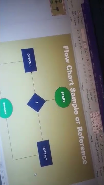 Creating a flowchart from Scratch|oval shape|Insert a text|insert an ...