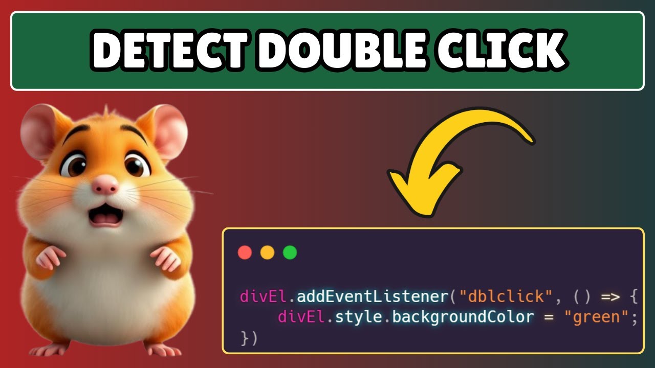 How to Detect Double Click in Javascript - YouTube