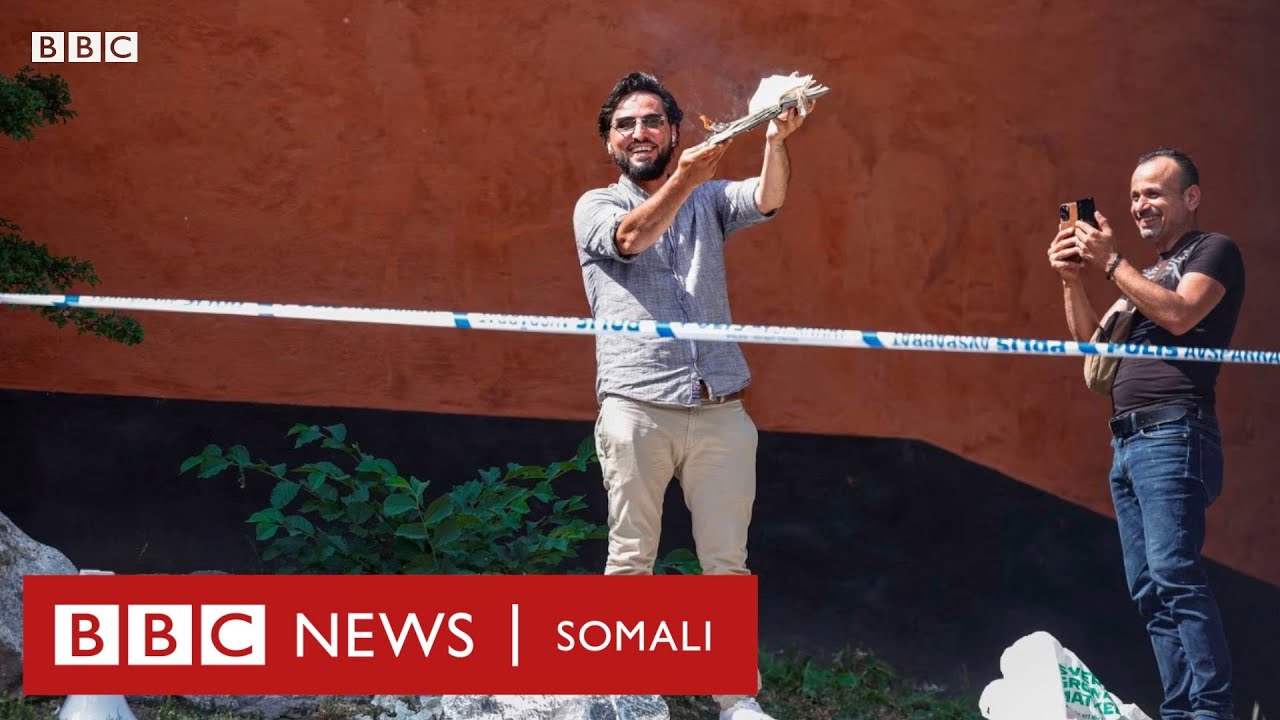 Ninka Carabka ah ee kitaabka Qur'aanka ku gubay Sweden - YouTube