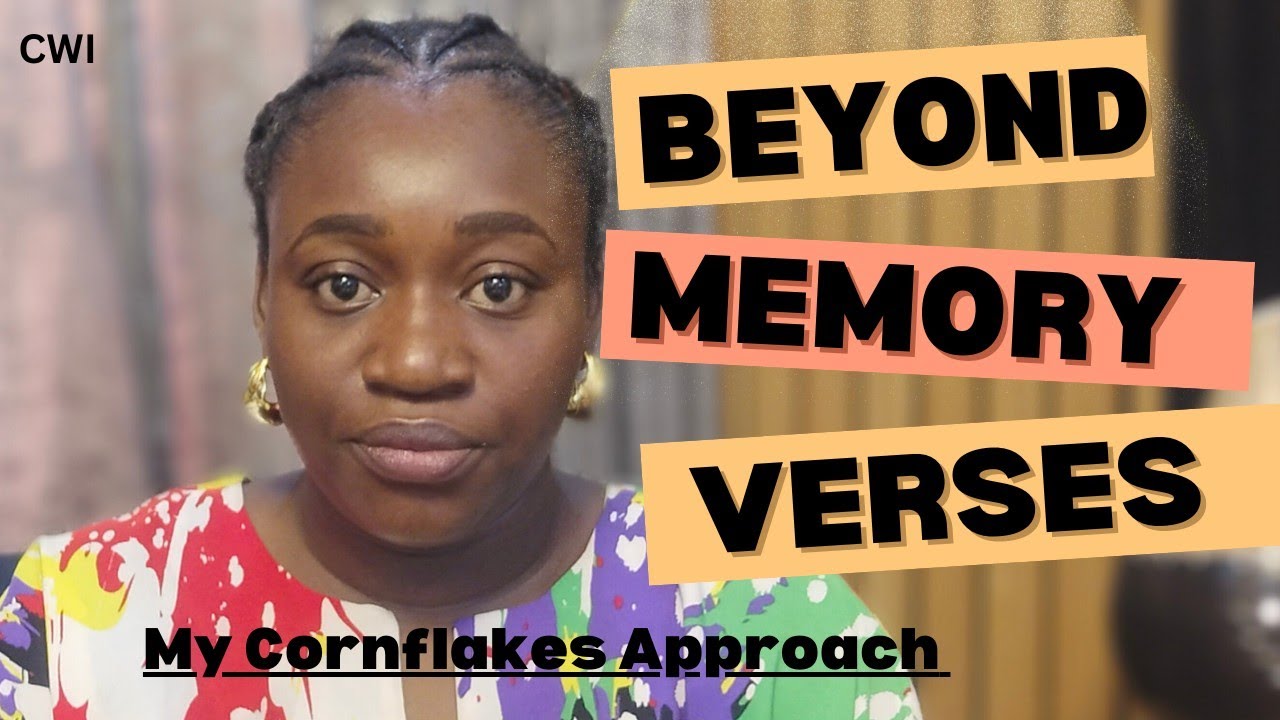 BEYOND MEMORY VERSES | CORNFLAKES ANALOGY | BIBLE CHAT - YouTube