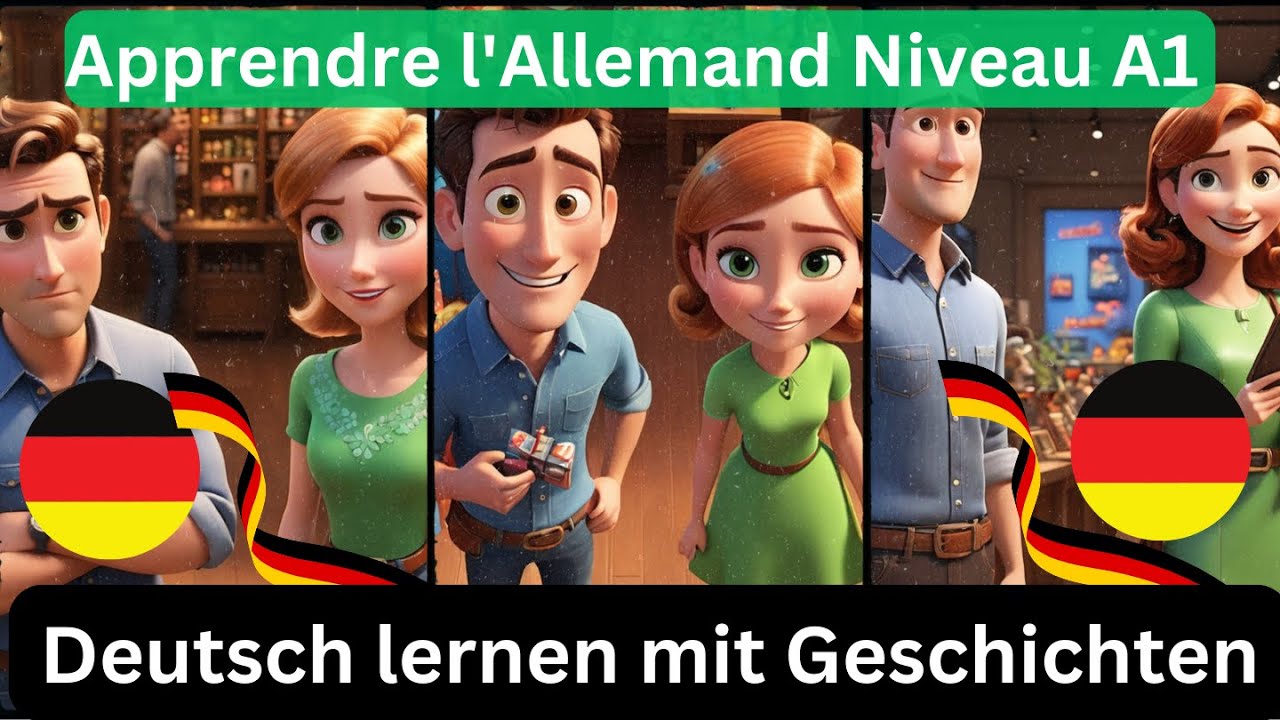 Apprendre l'Allemand Niveau A1 | Histoire Facile : Acheter un Cadeau ...